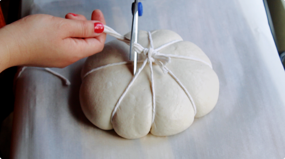 Make a Pumpkin-Shaped Sourdough Loaf for Fall - Golden Hour Grains Bakery